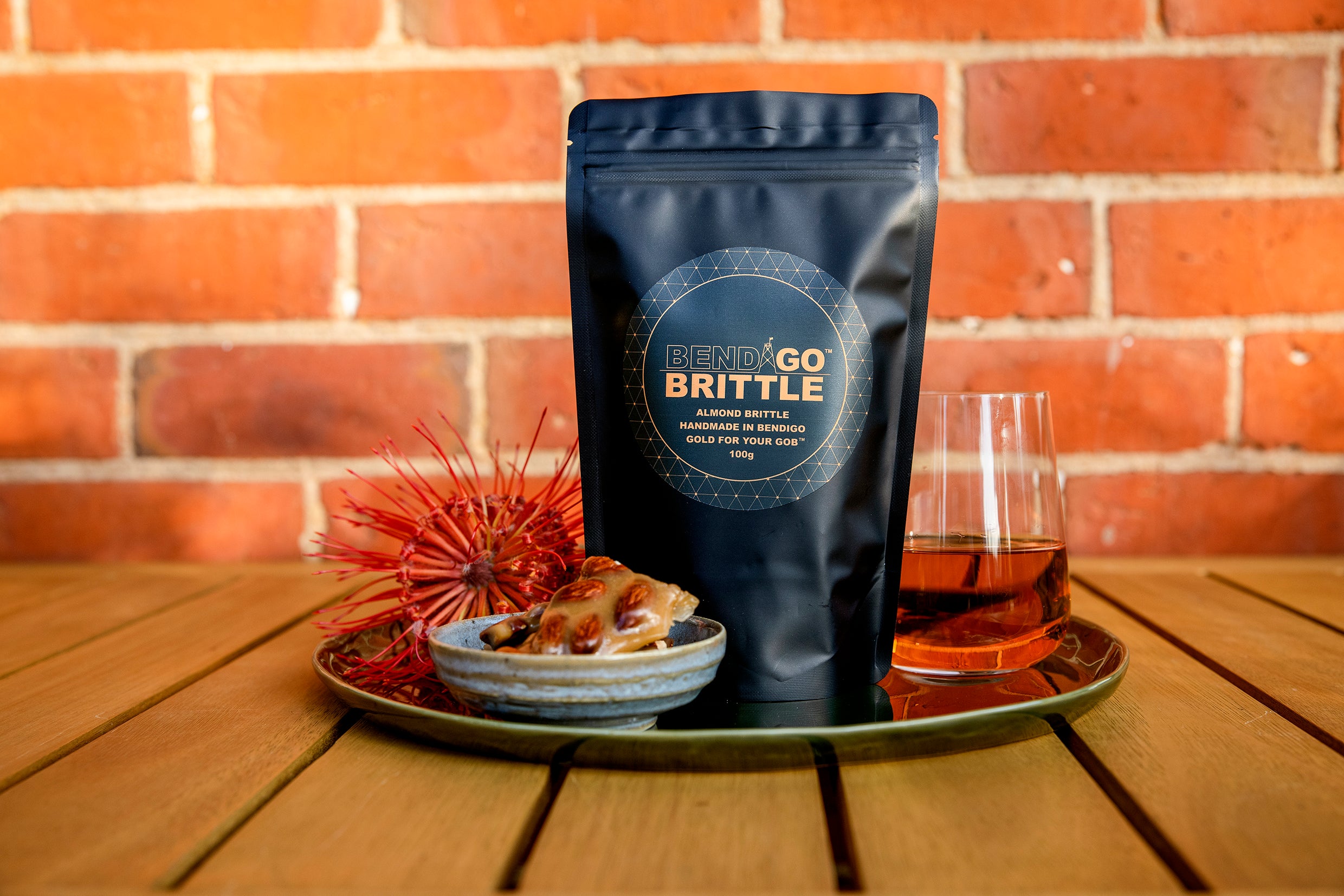 Almond Brittle 100g | Bendigo Brittle
